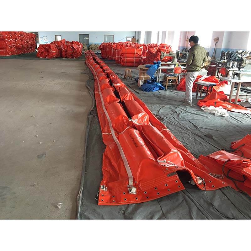 New delivery of our PVC oil solid boom - Nanjing Deers