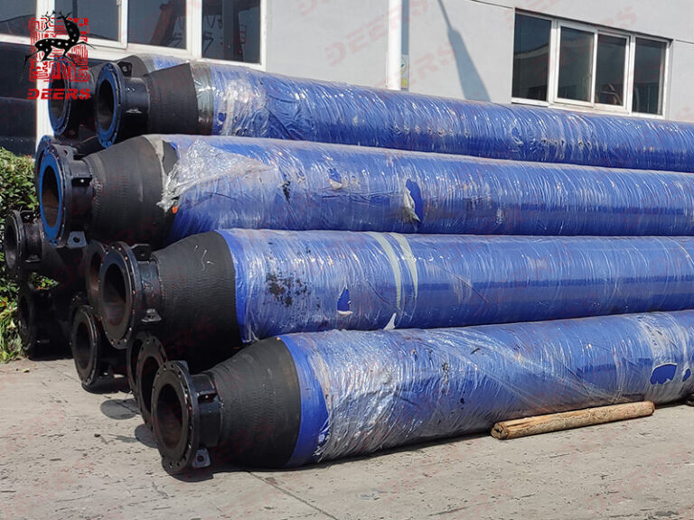 ID300mm floating dredging rubber hoses are ready to Europe