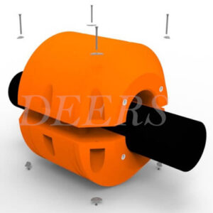 installation of pipe floats -3